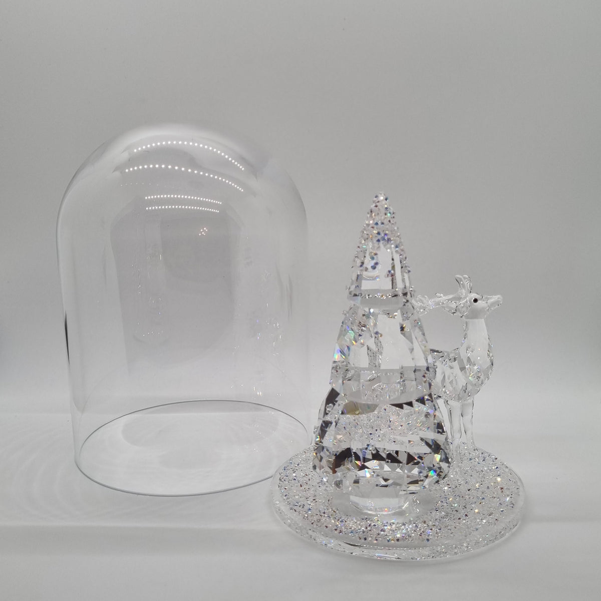 SWAROVSKI Glasglocke Tannenbaum + Hirsch 5403173 – Franks Kristall Shop