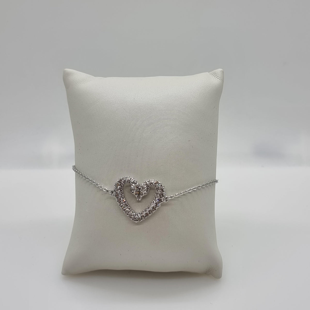 SWAROVSKI Una Herz Armband Schwanenherz Mittel Weiß Rhodiniert 5625534 ...